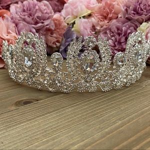 Accessories | Stunning Royal Crest Princess Queen Crystal Bridal Tiara ...